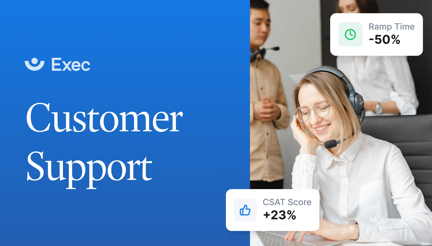 Customer Support Training | AI Roleplay Software for Agents | Exec